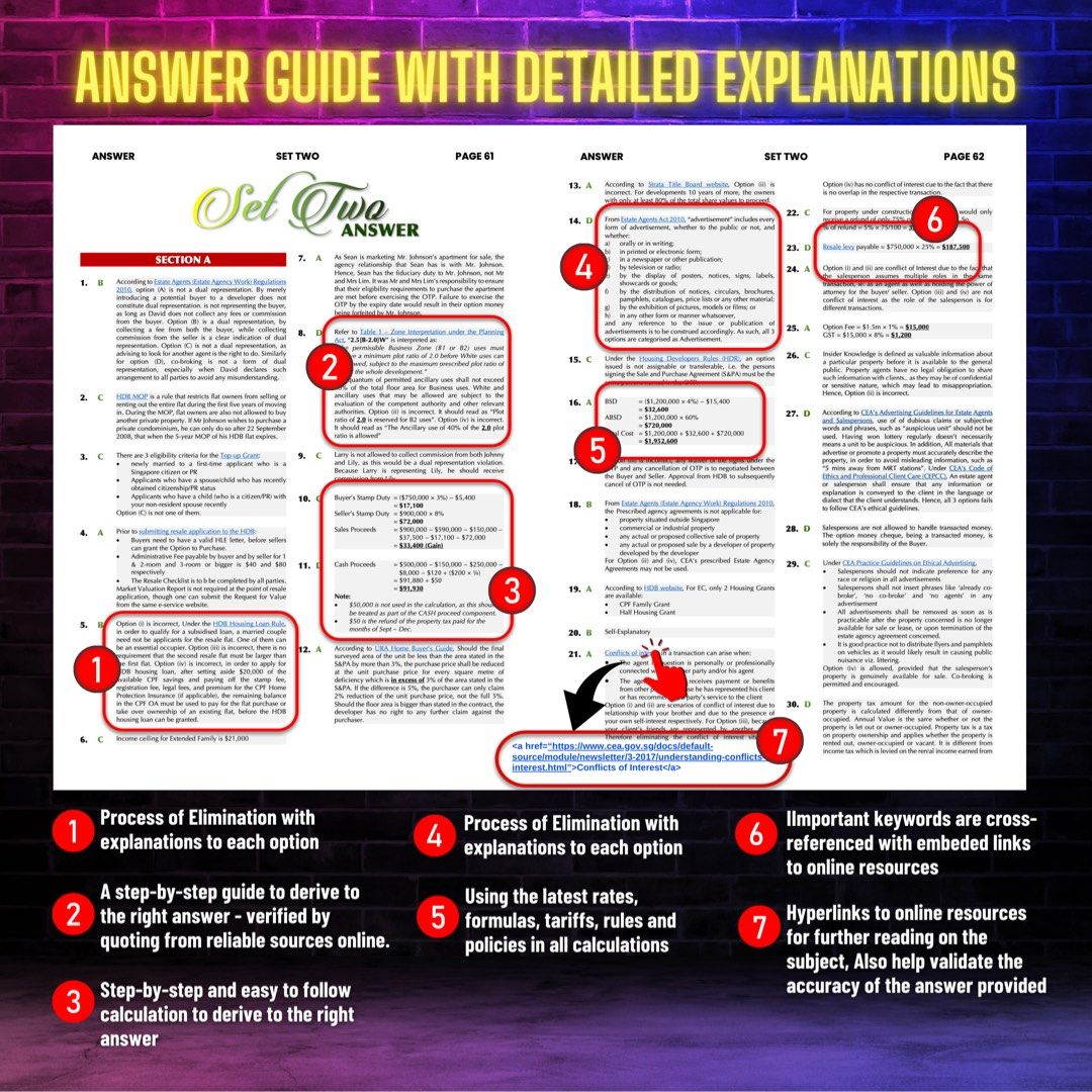 RES Exam Paper for Paper 1 & 2. Q&A with Answer Explanation and ...