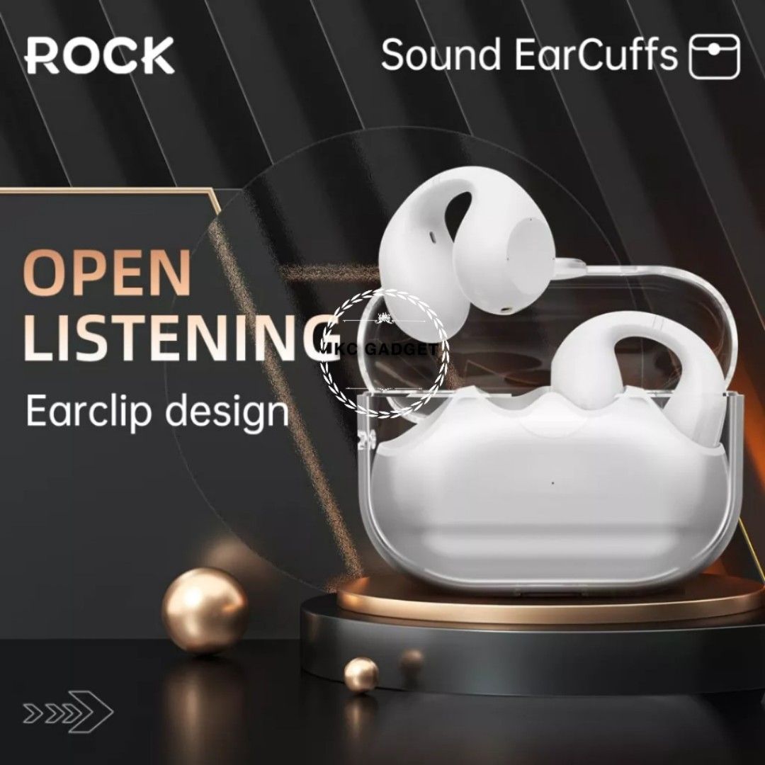 ROCK SPACE EARCUFFS TWS BLUETOOTH EARPHONE, Audio, Earphones on Carousell