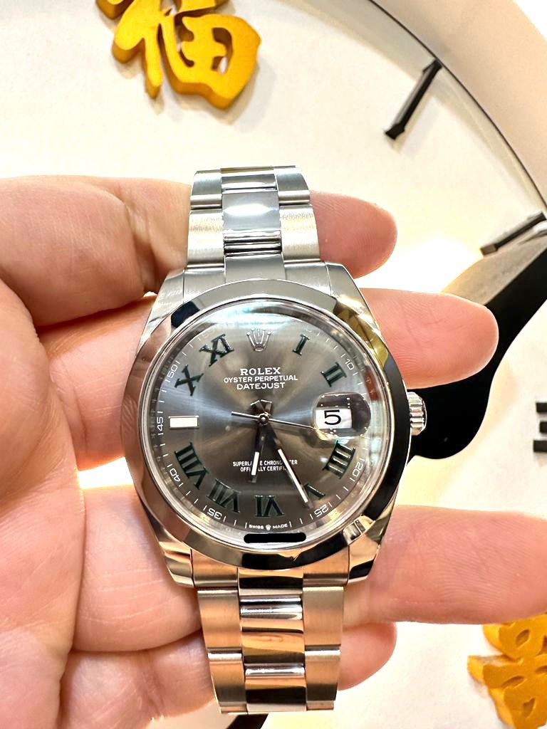 Rolex 126300 datejust Wimbledon oyster, Luxury, Watches on Carousell