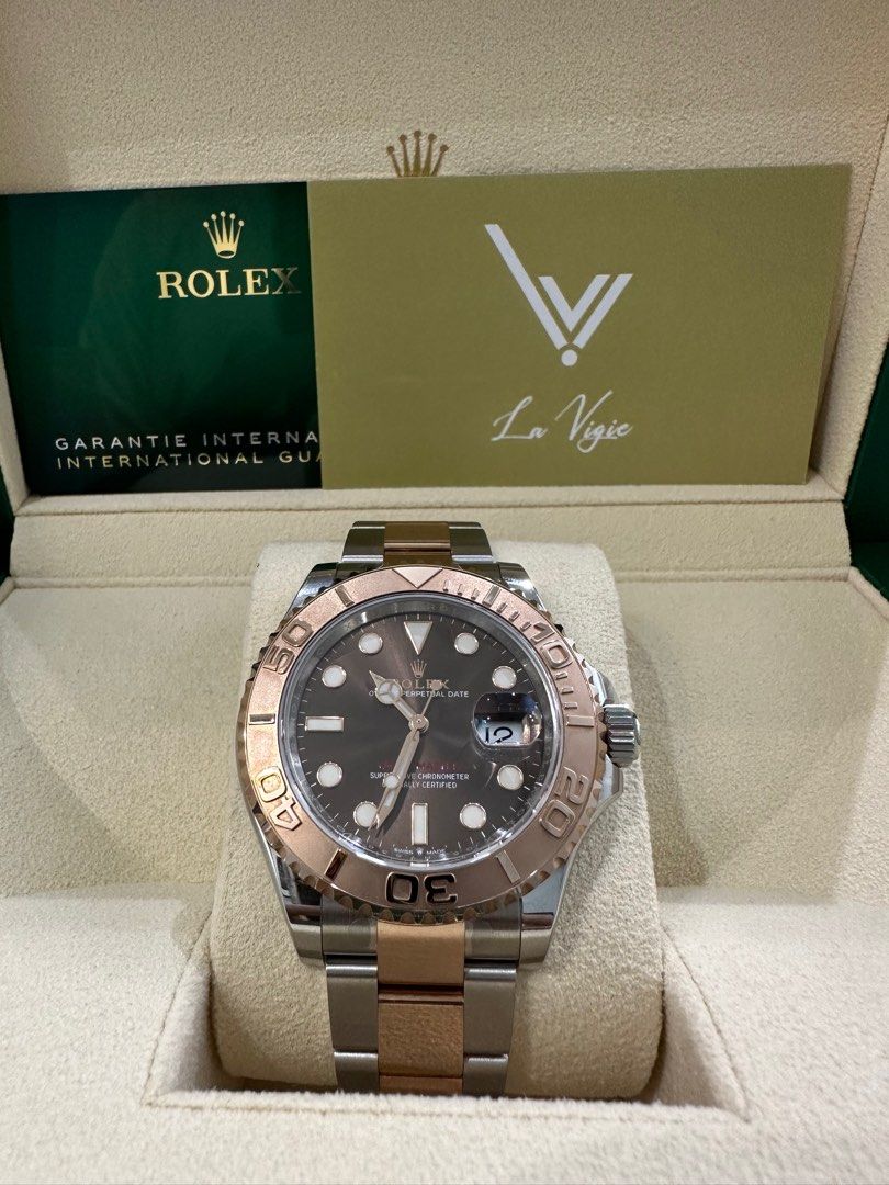 Rolex 126621 Yacht master choco, 名牌, 手錶 - Carousell