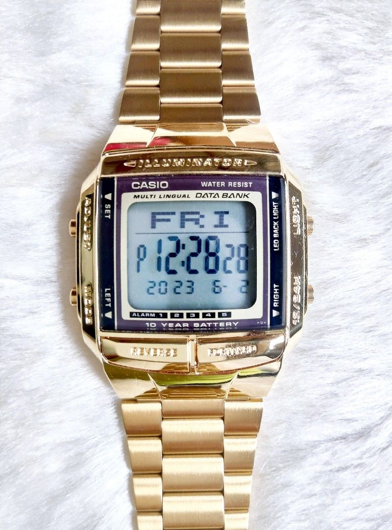 SALE‼️ Original Casio Illuminator Vintage Gold Plated Watch, Luxury ...