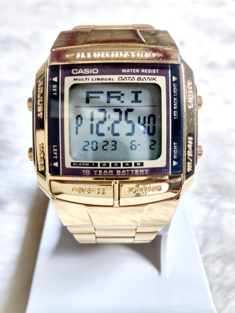 SALE‼️ Original Casio Illuminator Vintage Gold Plated Watch, Luxury ...