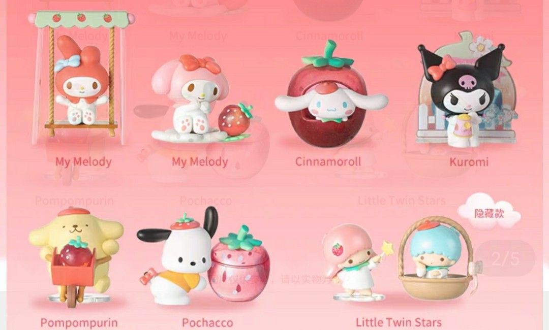 [SANRIO X MINISO] SANRIO CHARACTERS STRAWBERRY FIELDS GARDEN SERIES ...
