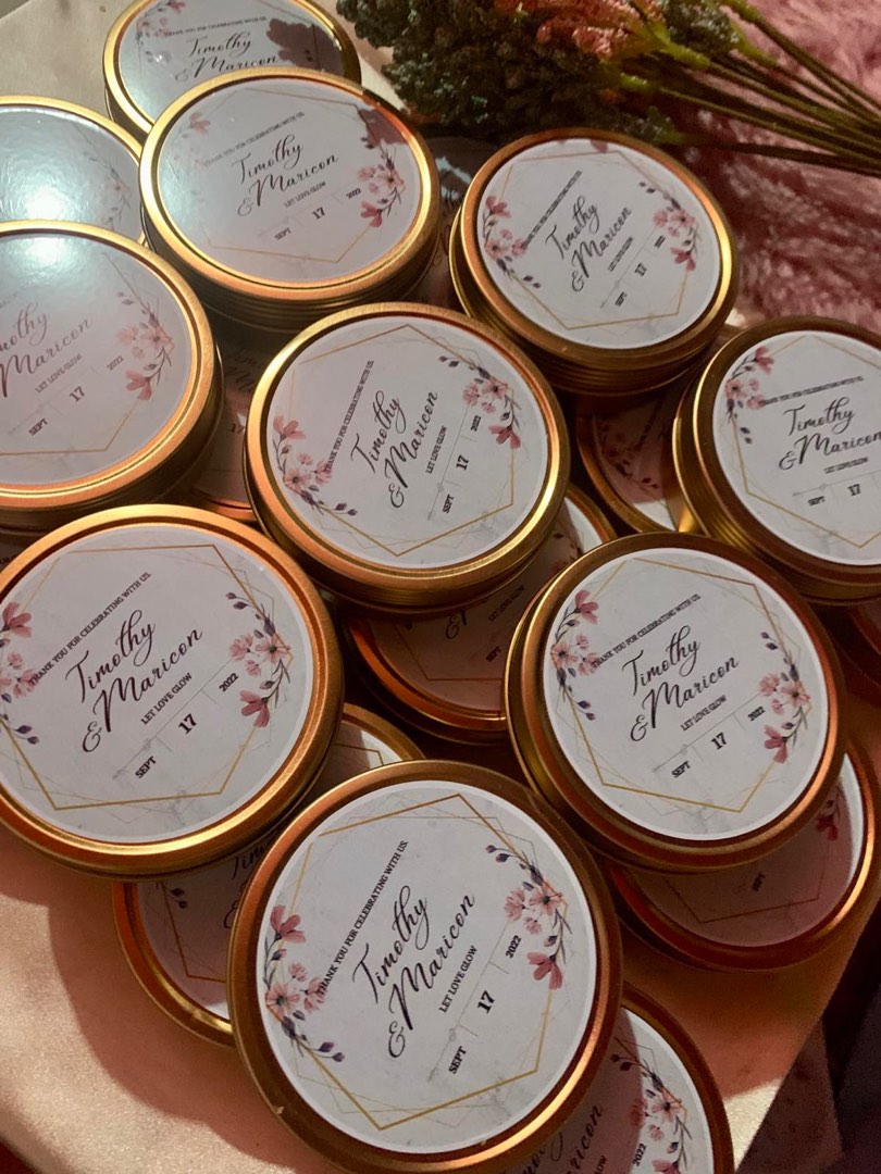 Pre - Order Scented Soy Candle Favors | Wedding, Baptism, Gift Ideas ...