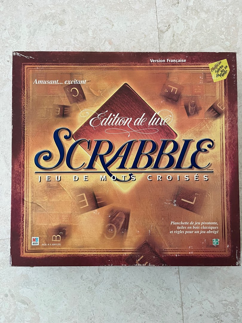 Scrabble French version Deluxe Edition, Hobbies & Toys, Toys & Games on ...