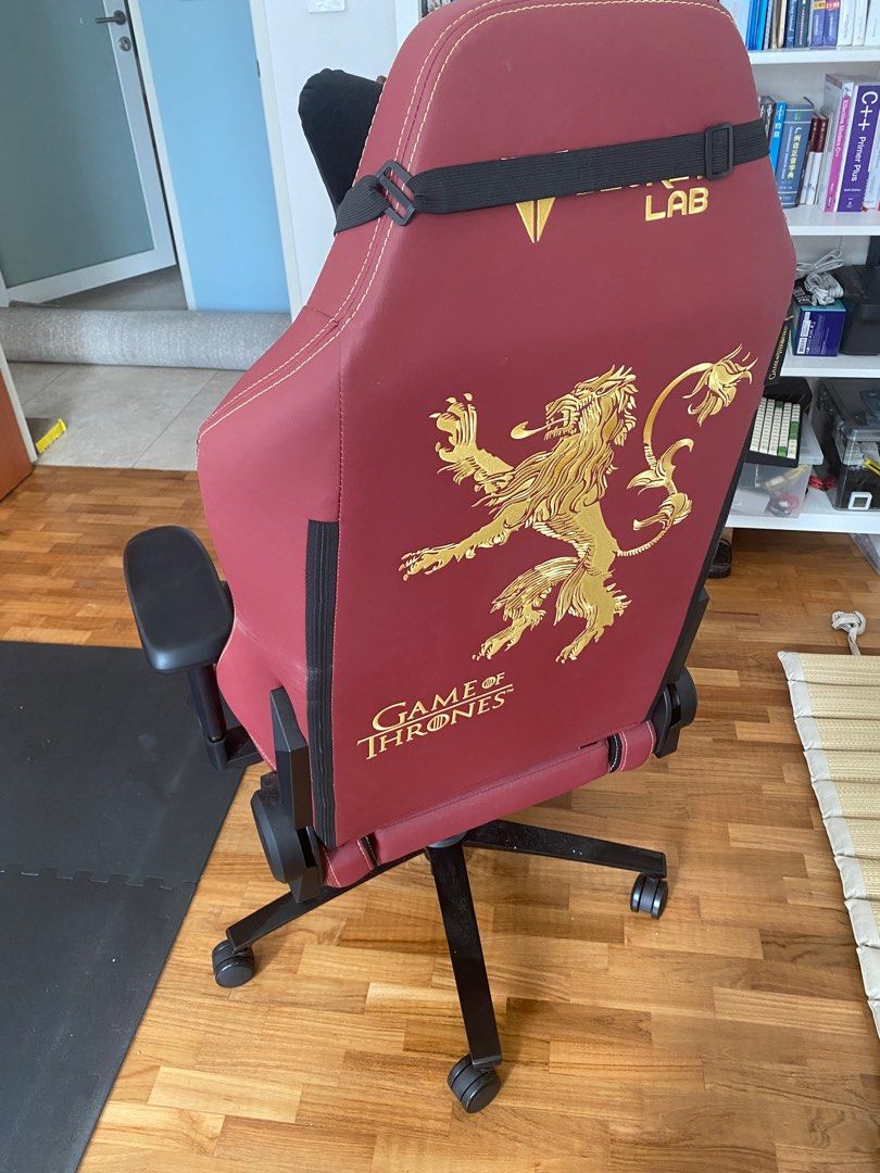 Secretlab chair titan evo(GOT House Lannister), Furniture & Home Living ...