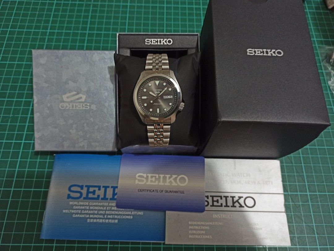 Seiko 5 Sports - Grey / Gray DressKX SRPE51 / SRPE51K1, Luxury, Watches ...