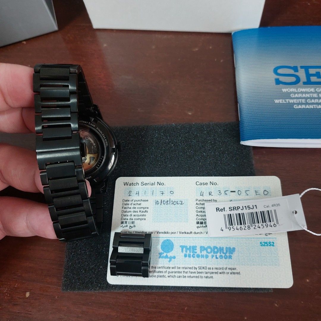 Seiko Presage Cocktail Time SRPJ15 Black PVD on Carousell