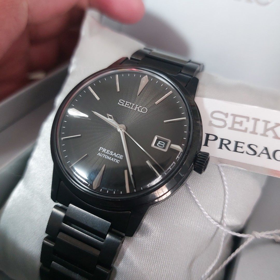 Seiko Presage Cocktail Time SRPJ15 Black PVD on Carousell