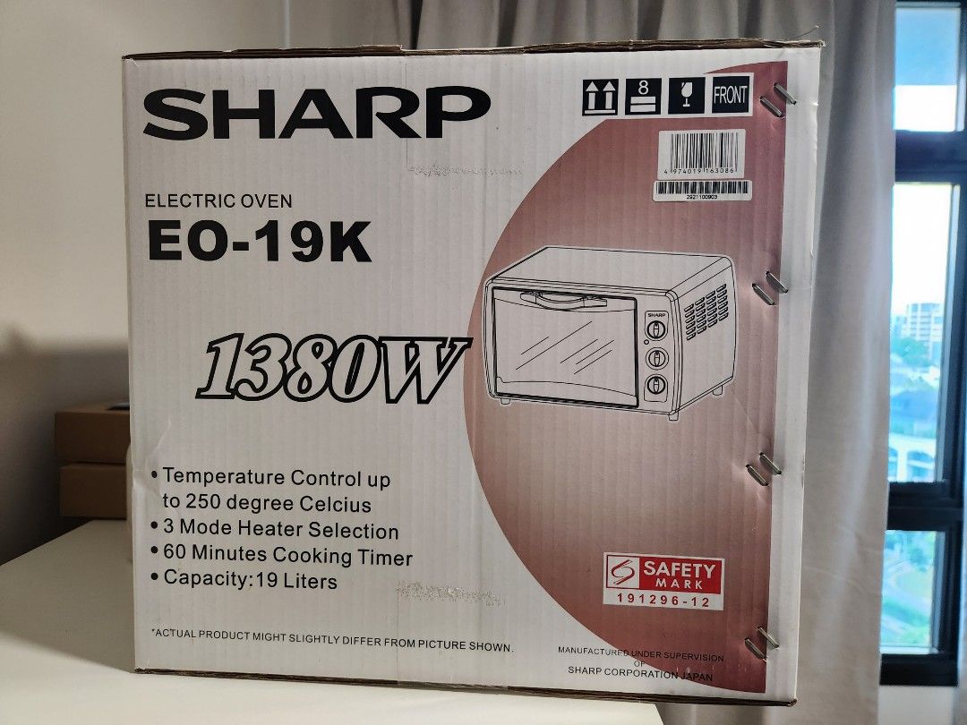 SHARP Electric Oven EO-19K - 1380W, TV & Home Appliances, Kitchen ...