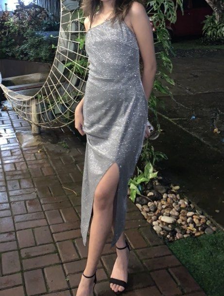 SHEIN silver dress on Carousell