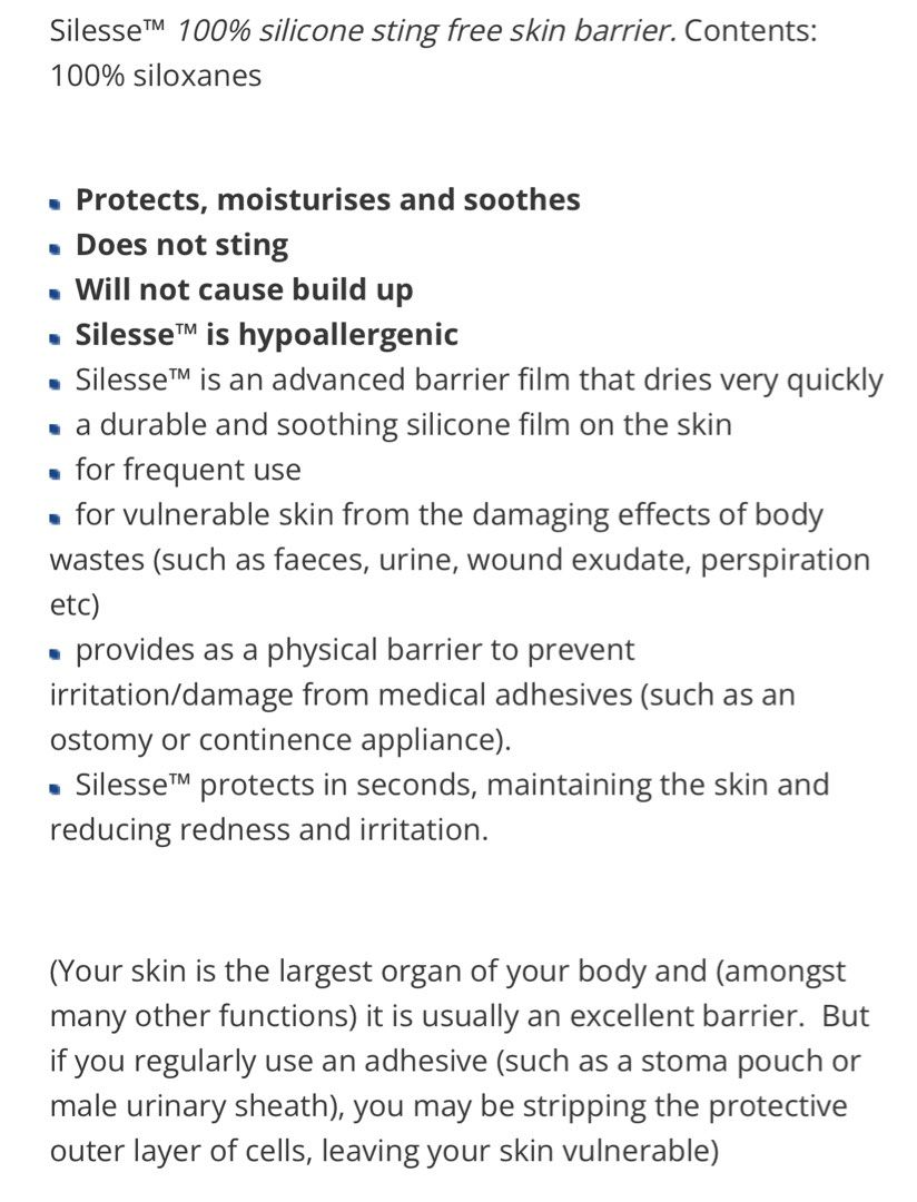 Silesse sting free skin barrier spray, Health & Nutrition, Assistive ...