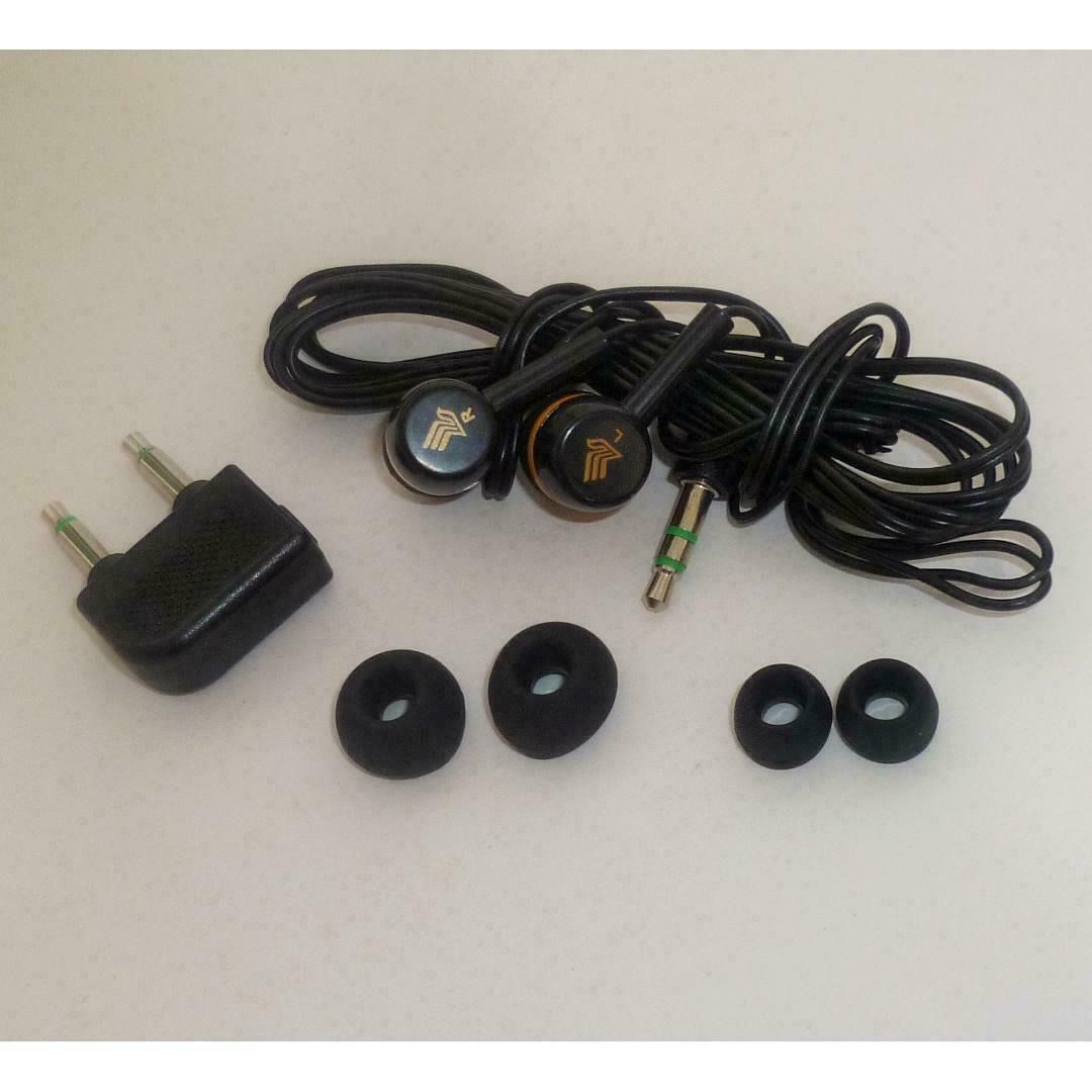 Singapore Airlines Travel Pack Headphone Ear Phone / Buds Piece Adapter ...