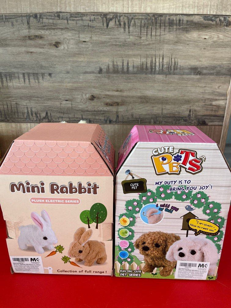 Smart Electronic Interactive Jumping Rabbit Pet Soft Plush Animal Robot ...