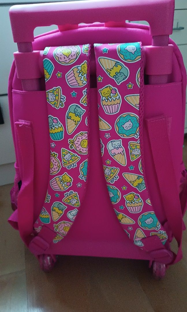 Smiggle light up trolley pull bag, Babies & Kids, Going Out, Other ...