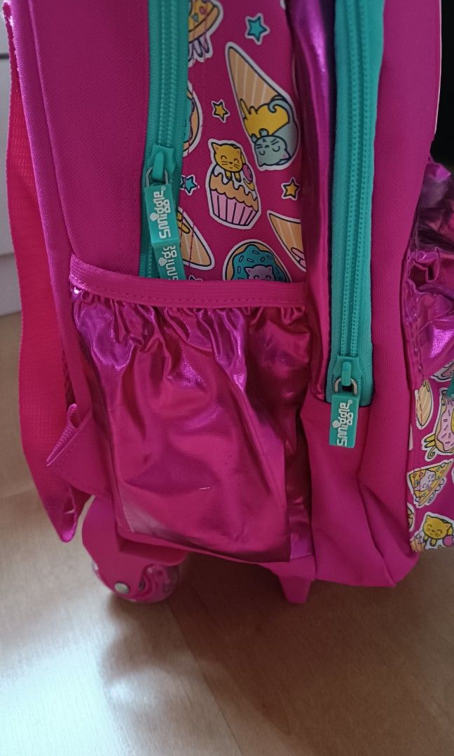 Smiggle light up trolley pull bag, Babies & Kids, Going Out, Other ...