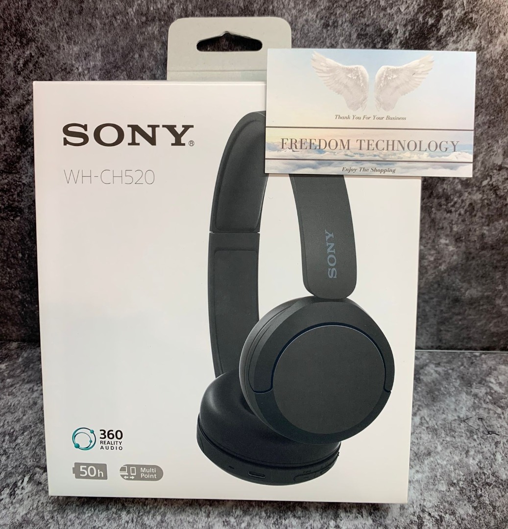 SONY - WH-CH520 頭戴式無線耳機, 音響器材, 頭戴式/罩耳式耳機 - Carousell