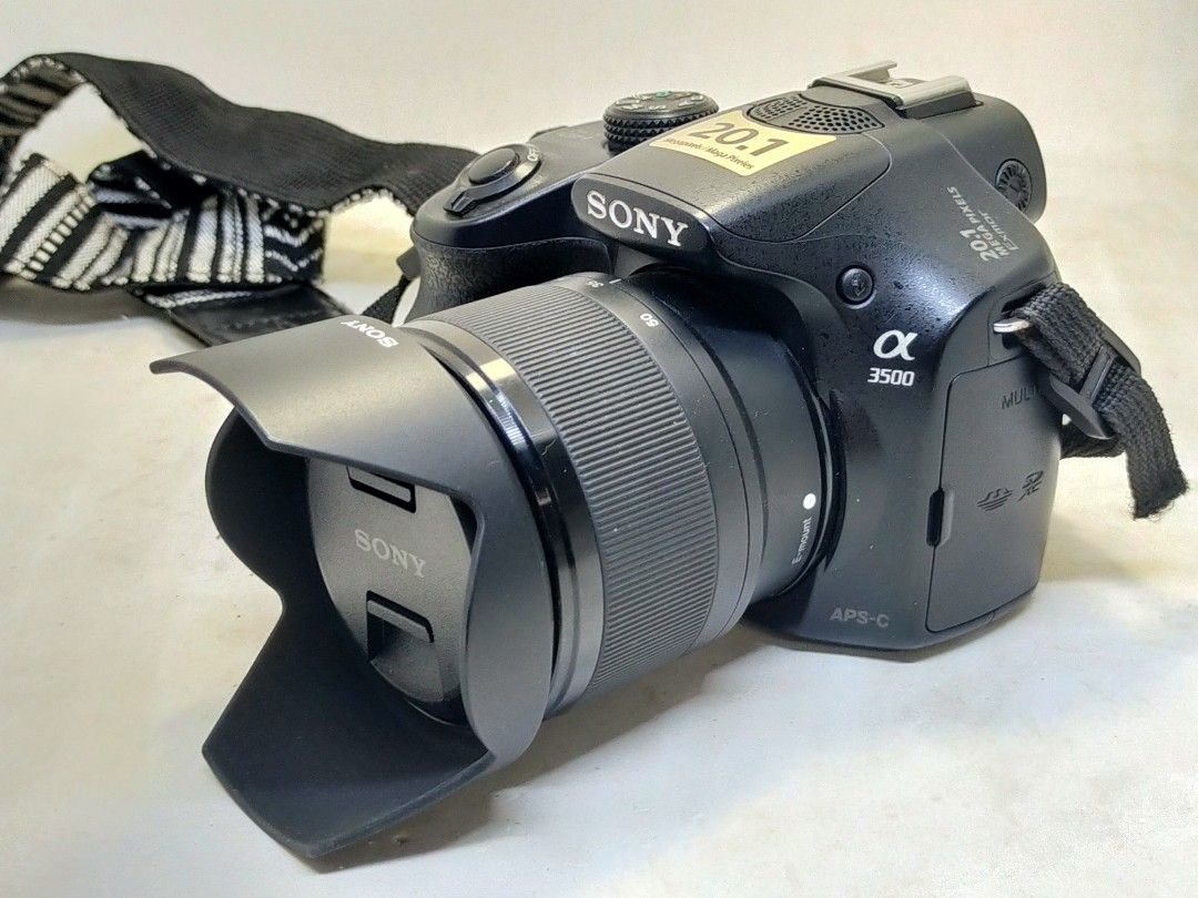 sony a3500 with 18-50mm lens hd video, Photography, Cameras on Carousell
