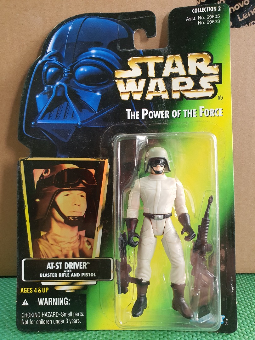 Star Wars POTF AT-ST Driver (Holographic Card Edition), Hobbies & Toys ...
