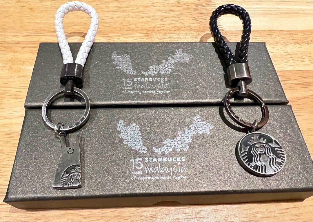 Starbucks Malaysia 15th Years Limited Edition Key Chain set, Hobbies ...