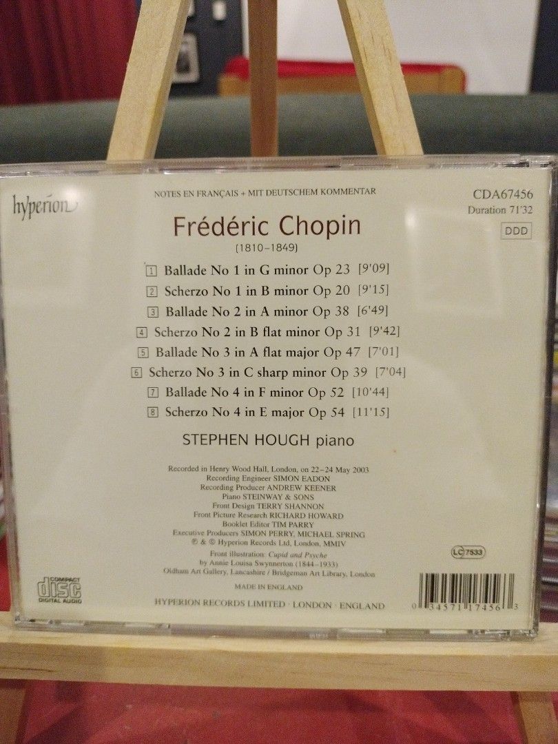 Stephen Hough plays Chopin Complete Scherzos & Ballade Hyperion ...