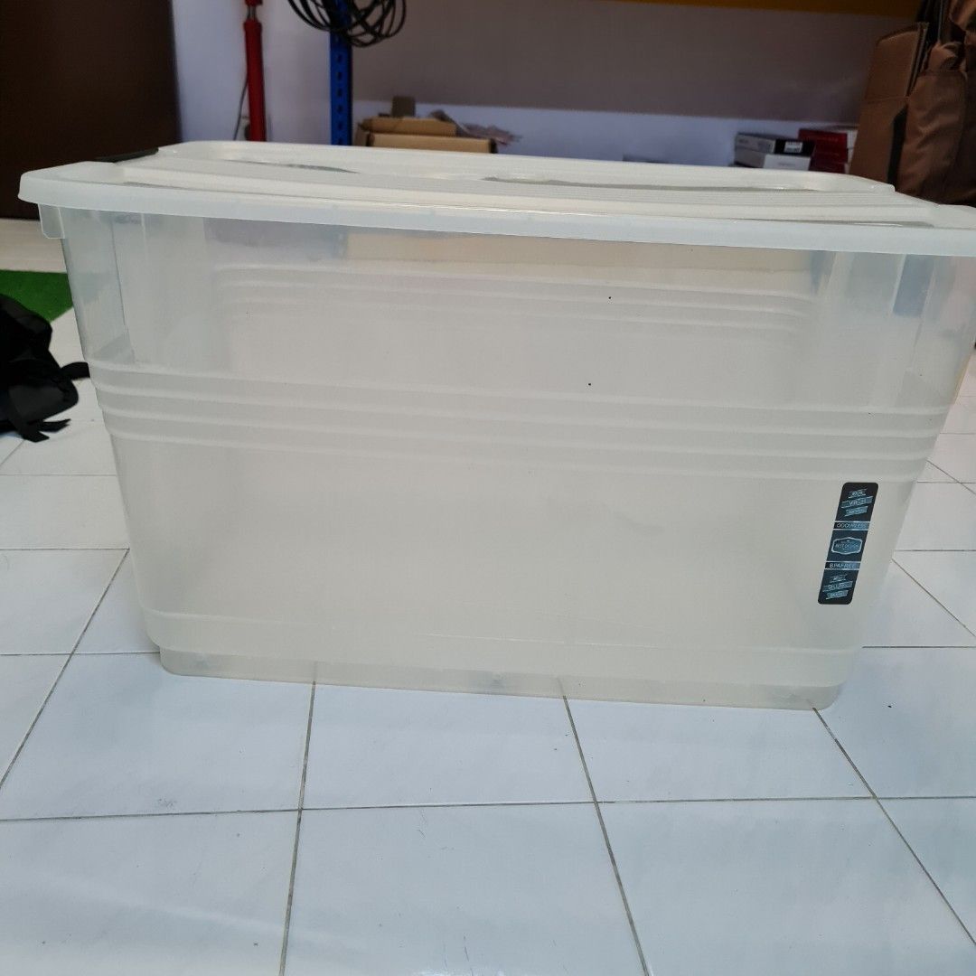 8L Storage Boxes With 6 Wheel, Furniture & Home Living, Home ...