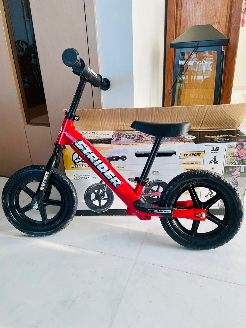 Strider 12 inch Balance Bike, Sports Equipment, Bicycles & Parts ...