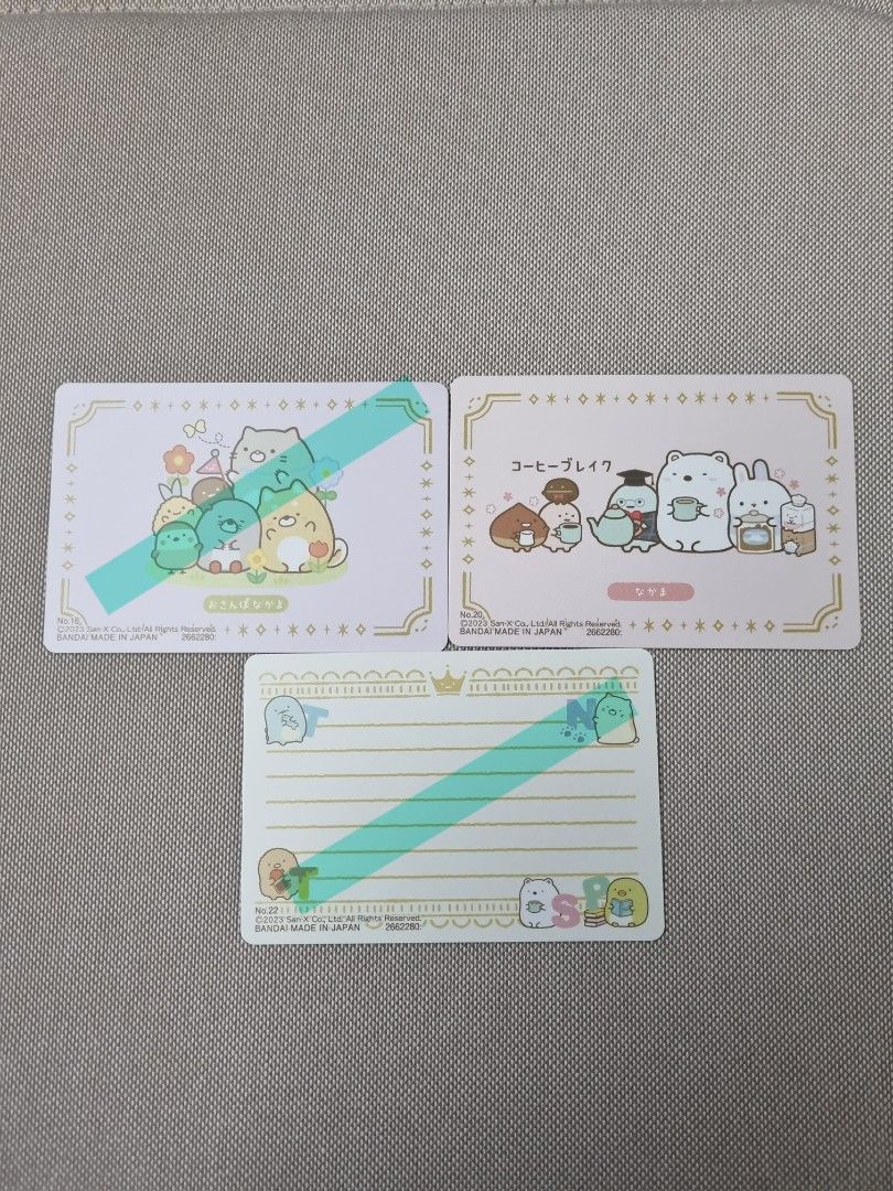 Sumikko gurashi collection card gummy, Hobbies & Toys, Memorabilia ...