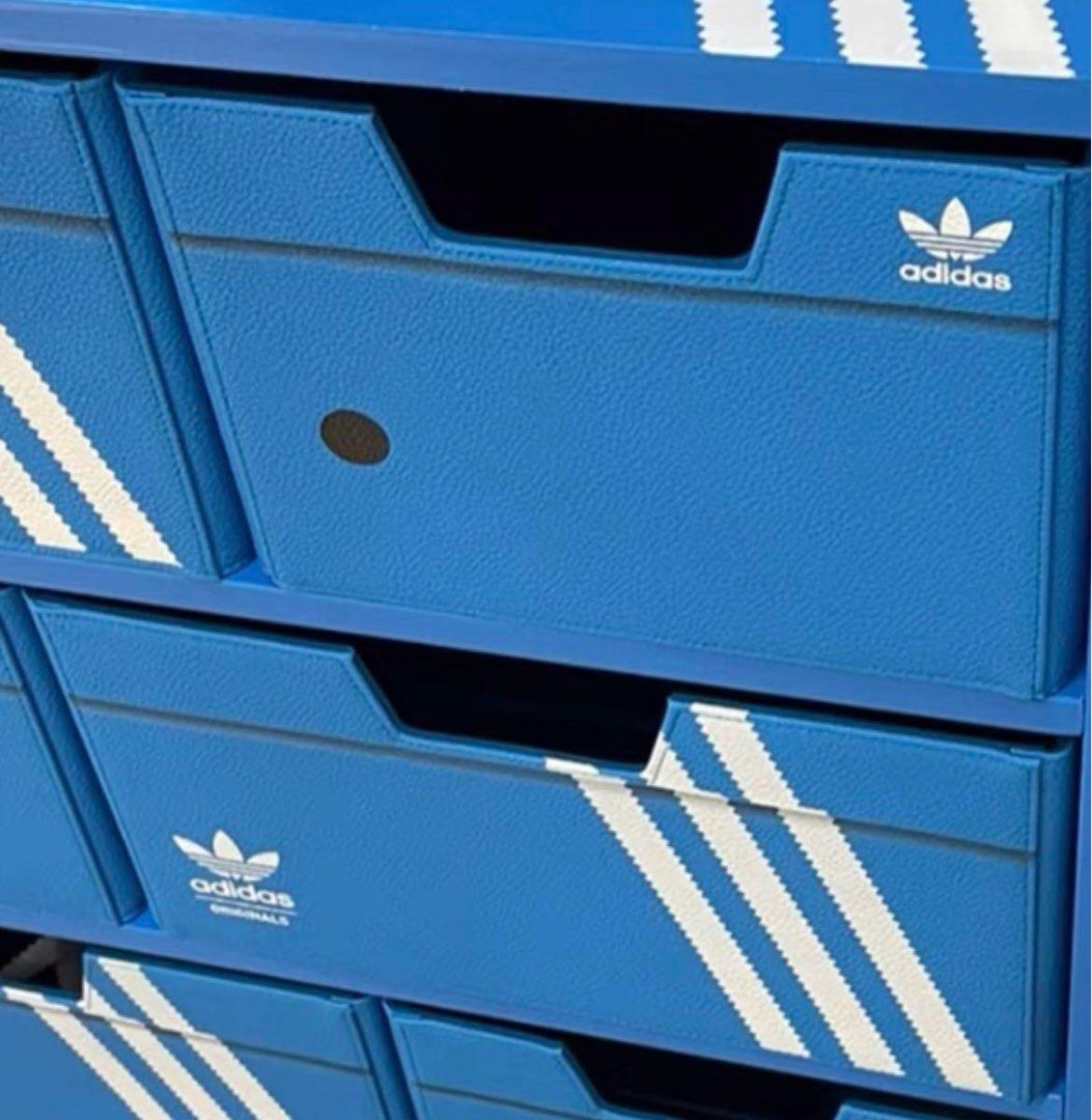 SUPER RARE Adidas Originals Wooden Shoe Shelves Shoe Rack Cabinet ...