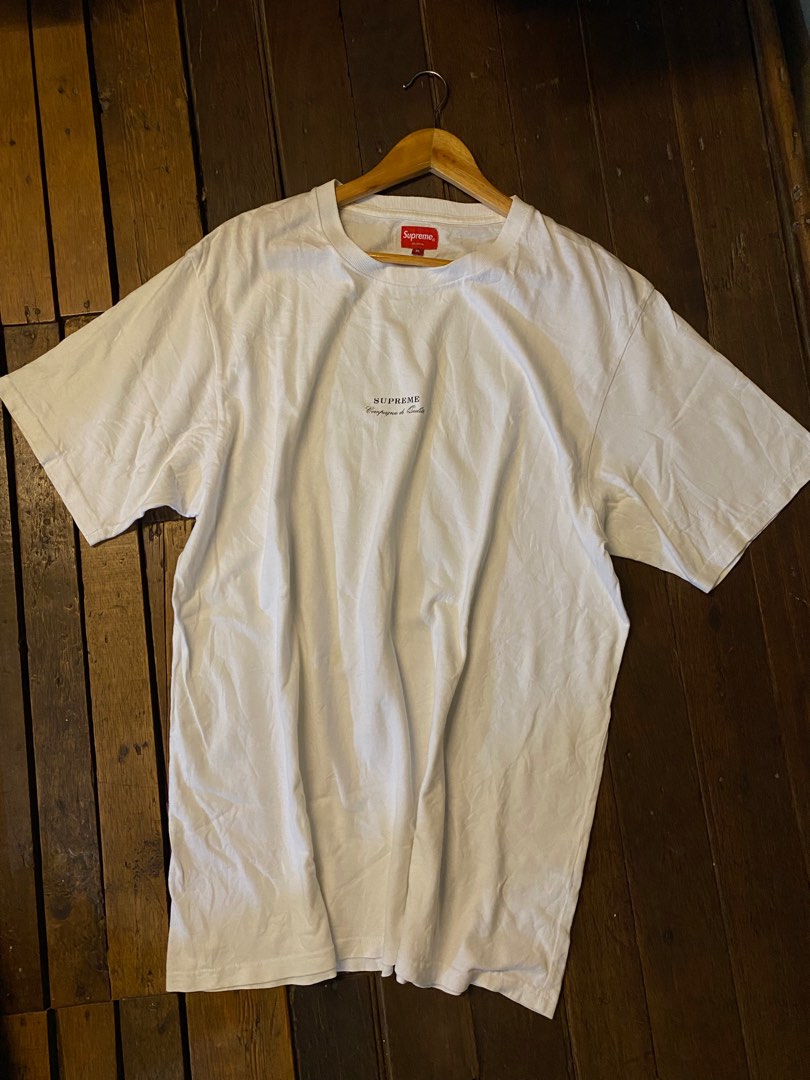 SUPREME BASIC LOGO DESIGN -WHITE- TEE on Carousell