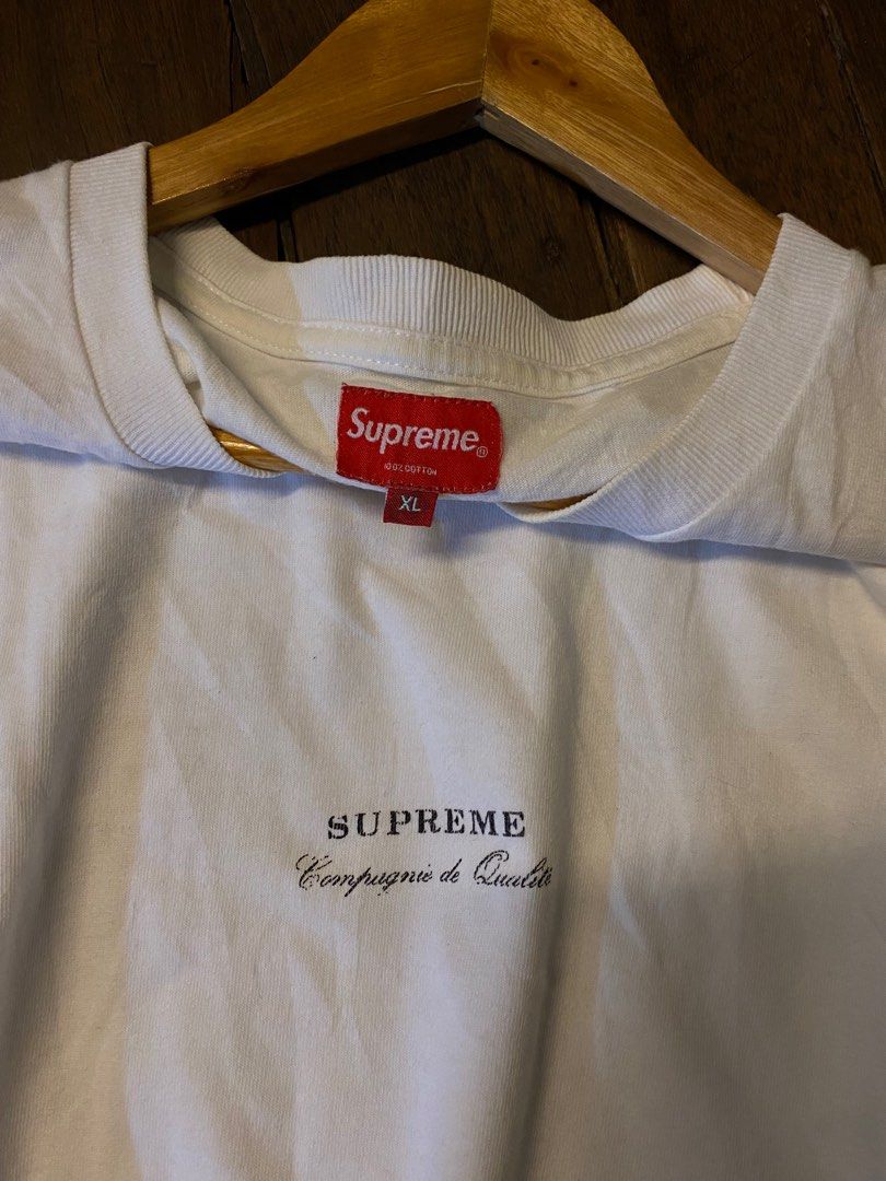 SUPREME BASIC LOGO DESIGN -WHITE- TEE on Carousell
