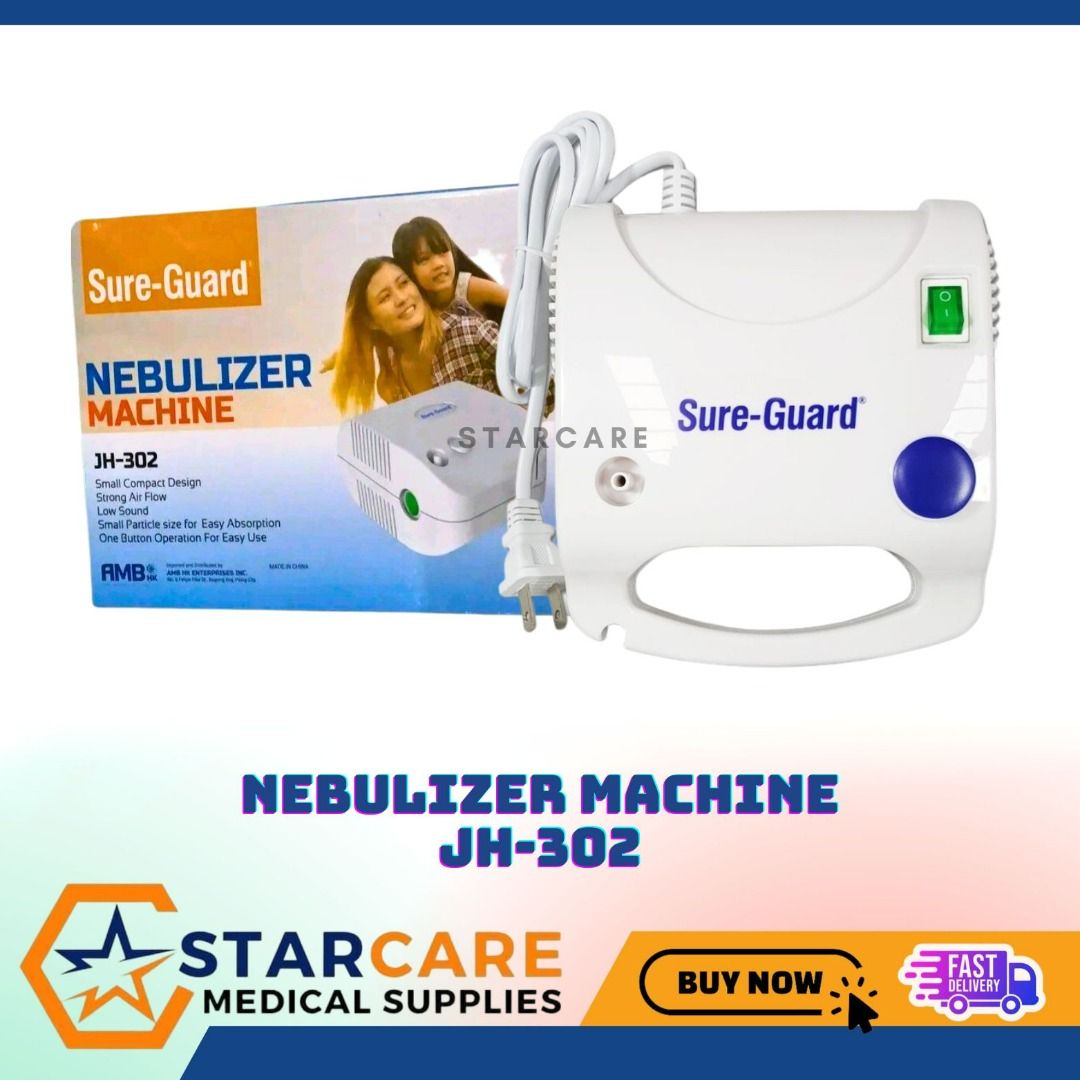 Sure-Guard Nebulizer Machine JH-302, Health & Nutrition, Health ...