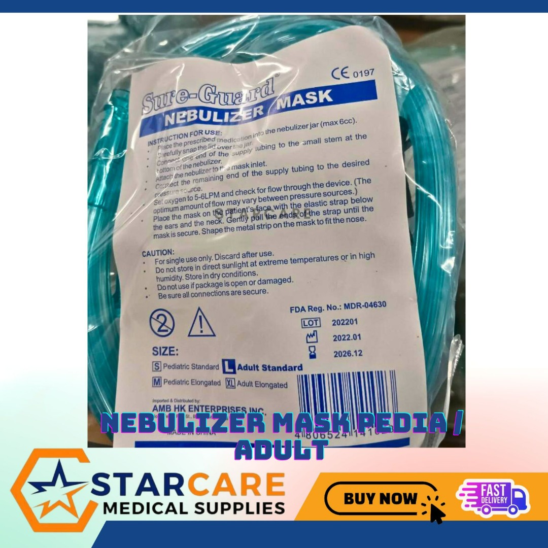 Sure-Guard Oxygen Mask For Pedia/Adult on Carousell