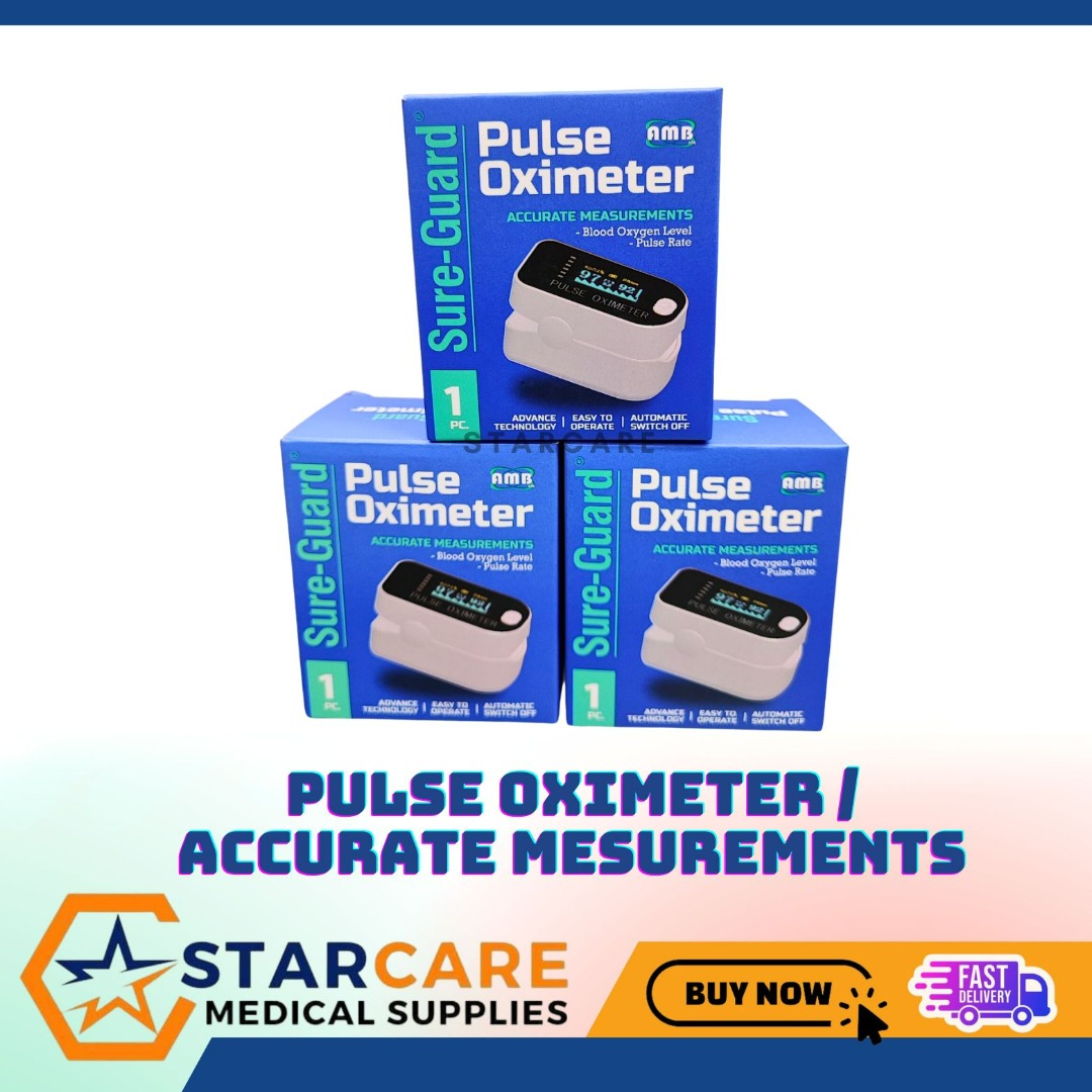 Sure-Guard Pulse Oximeter Finger Clip *Blood Oxygen Level *Pulse Rate ...