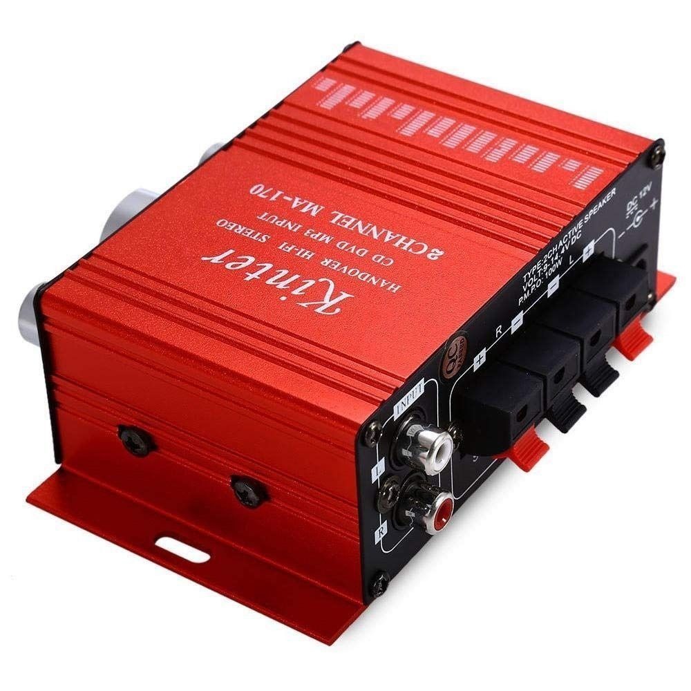 T472 MA-170 DollaTek Kinter Mini 12V 20W Hi-Fi Stereo Amplifier Booster ...