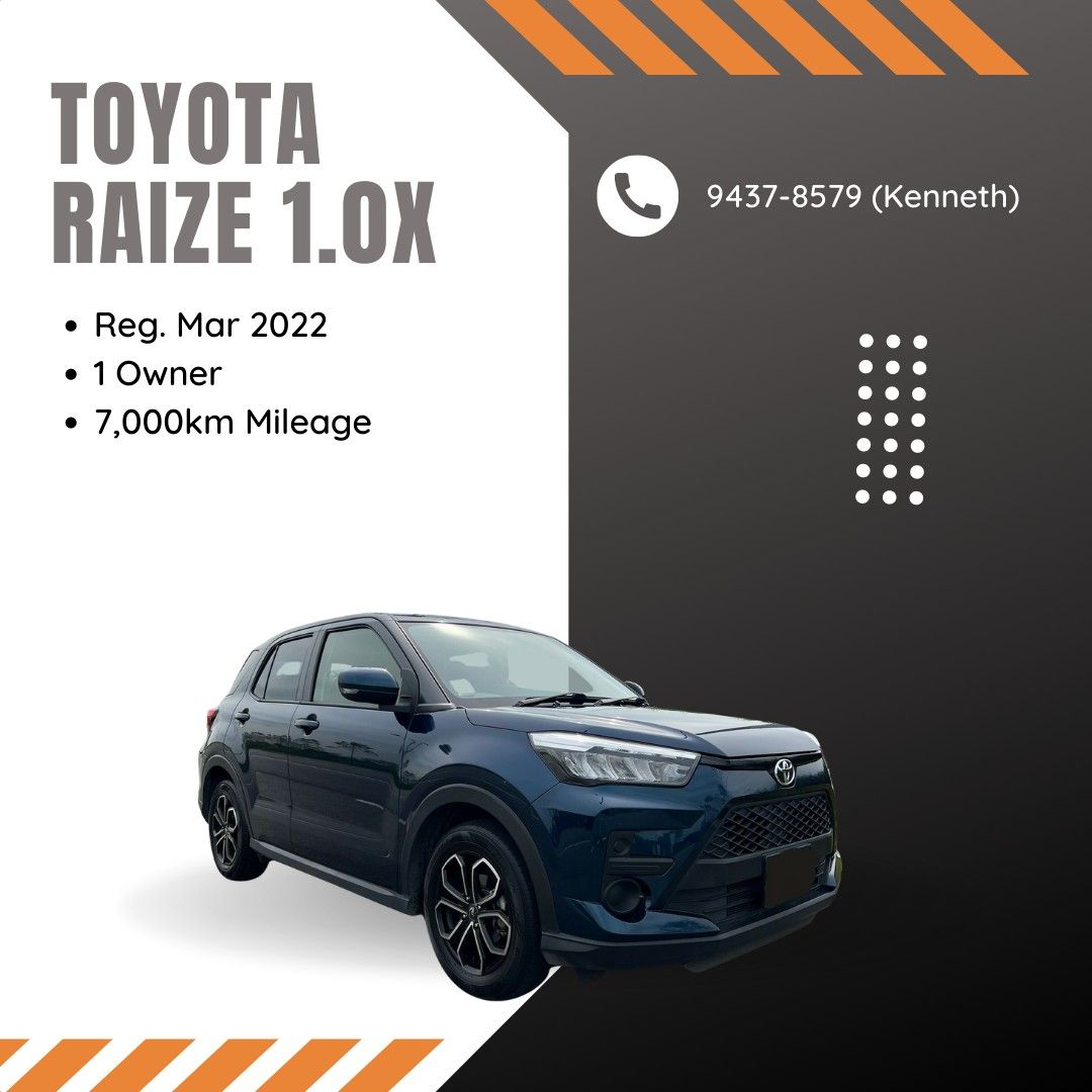 Toyota Raize 1.0 X (A), Cars, Used Cars on Carousell