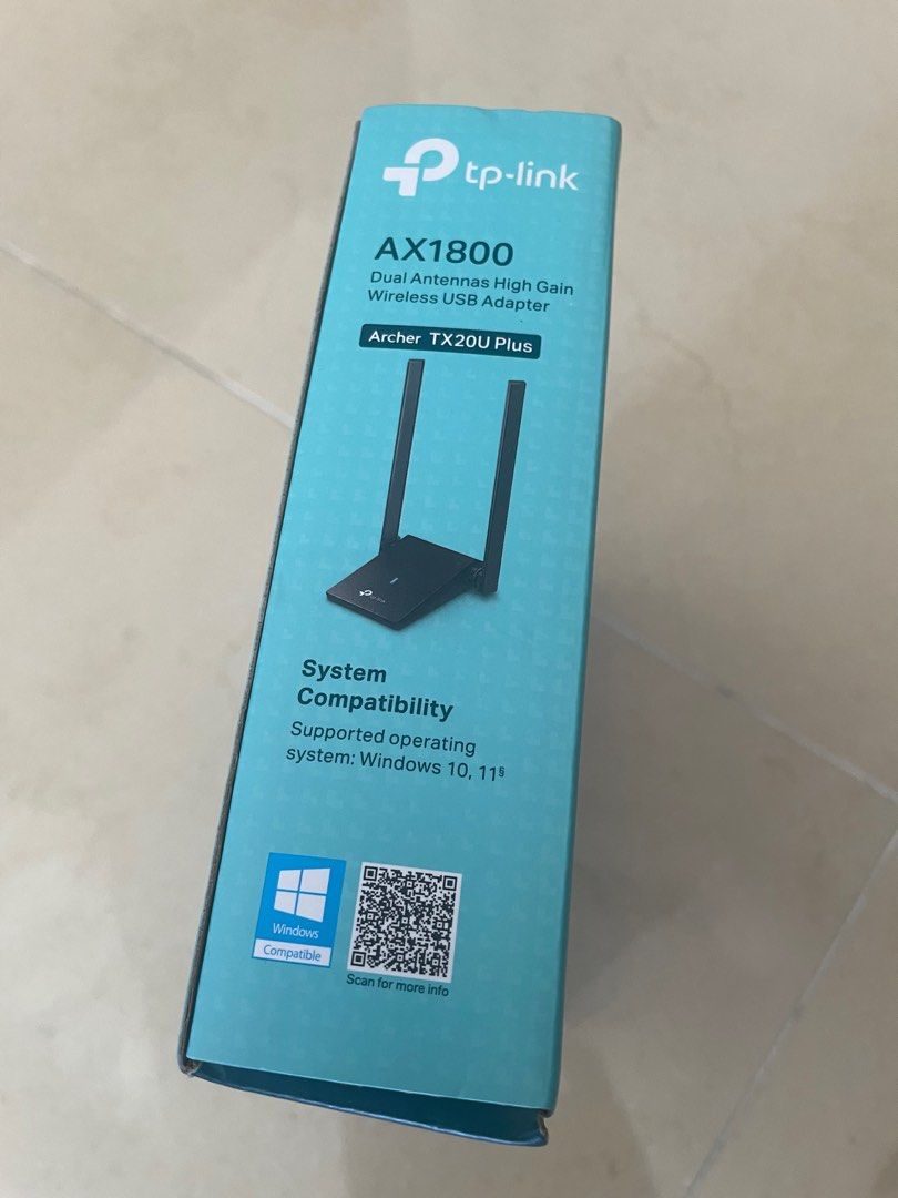 tp-link AX1800 Dual Antennas High Gain Wireless USB Wi-Fi 6 Adapter ...
