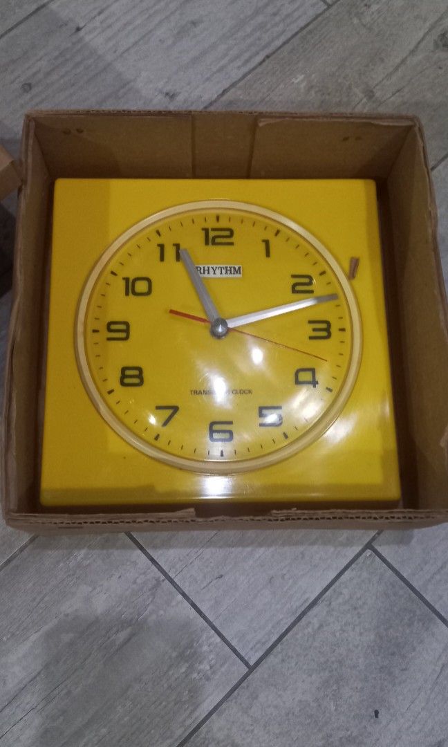 Transistor wall clock 4 jewels (nos), Furniture & Home Living, Home ...