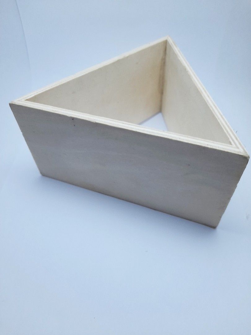 Triangle shape wooden deco, Furniture & Home Living, Home Decor, Frames ...