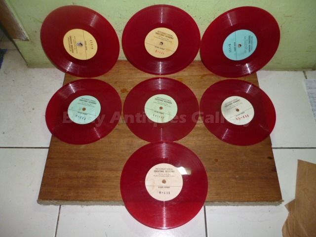 Tujuh Plat PH Vinyl Merah International Educational Recordings, Musik ...