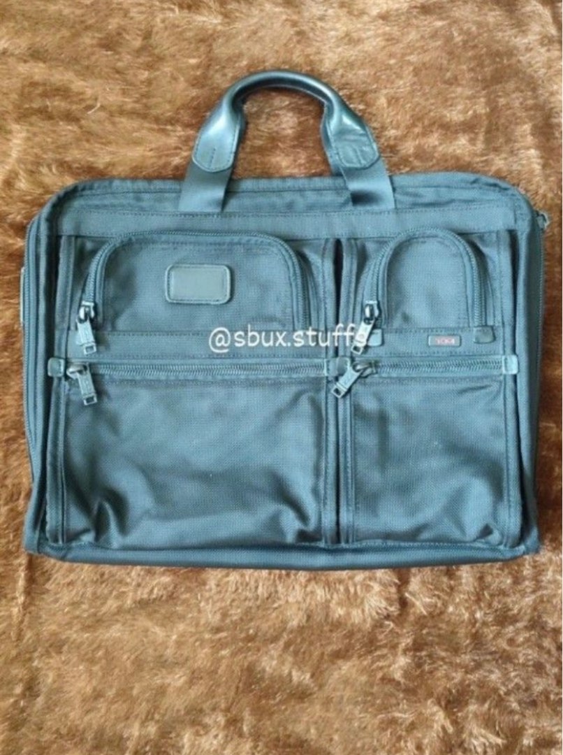 TUMI Alpha 2 Non Expandable Laptop Briefcase Ballistic Original, Fesyen Pria, Tas & Dompet , Tas ...