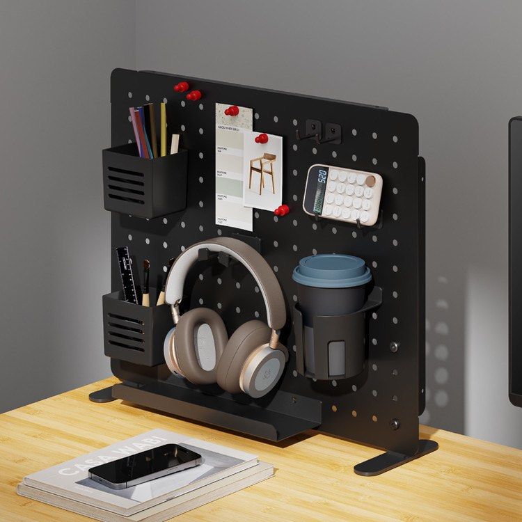ULTi Magboard Desk Organizer, Free-Standing Pegboard | No Drill | Home ...