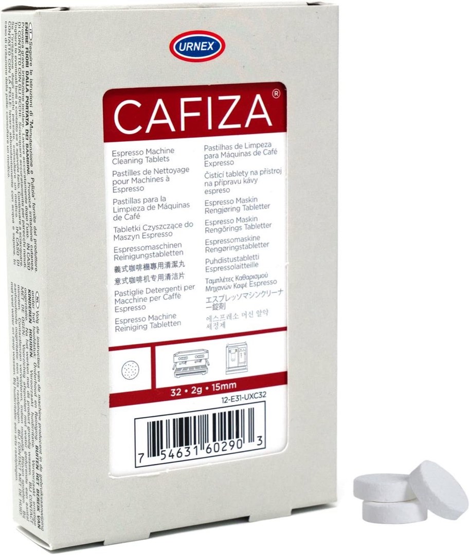 Urnex Cafiza Espresso Machine Cleaning Tablets Blister Pack 2g per tab ...
