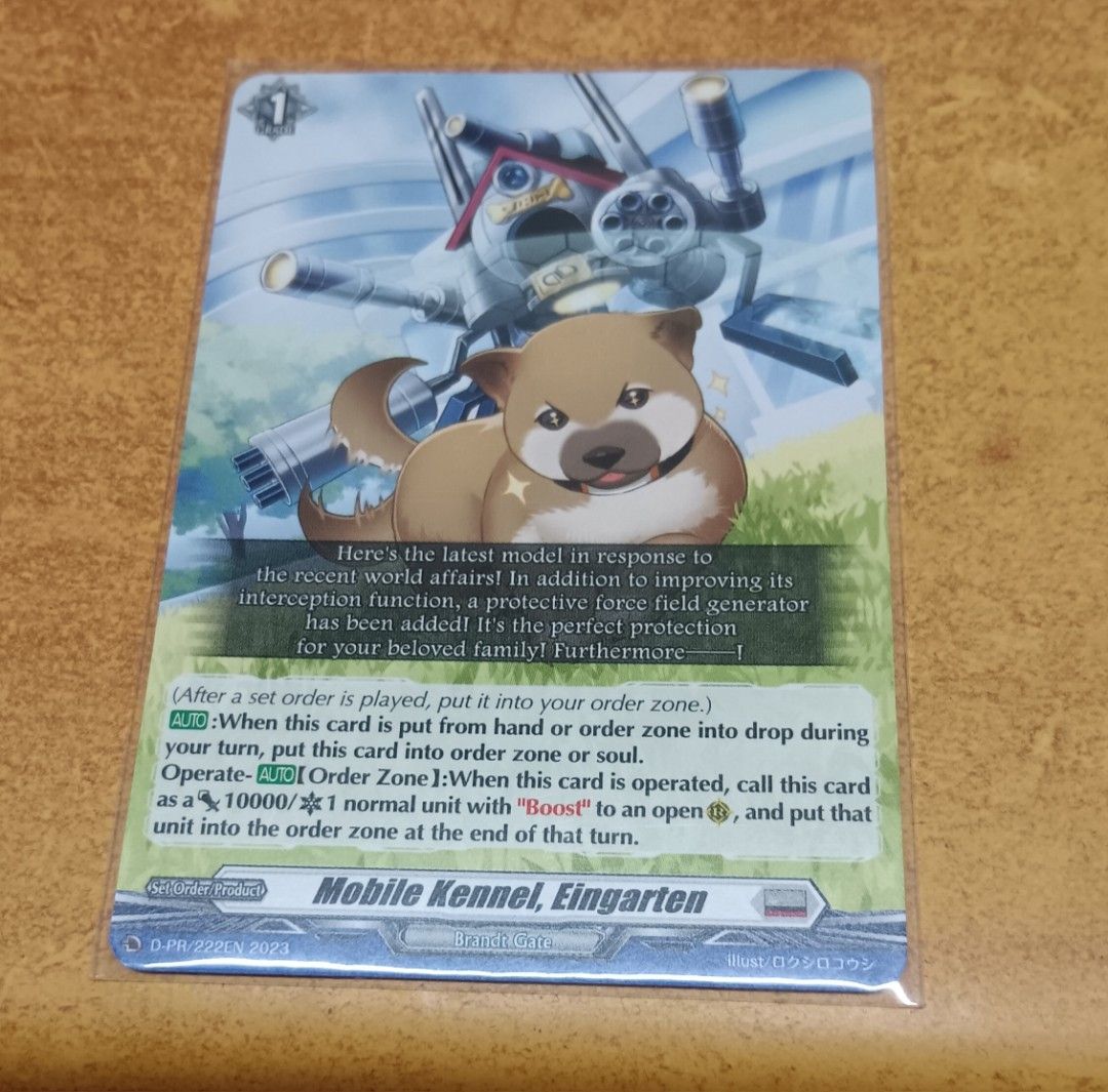 Vanguard english product promo card, Hobbies & Toys, Toys & Games on Carousell