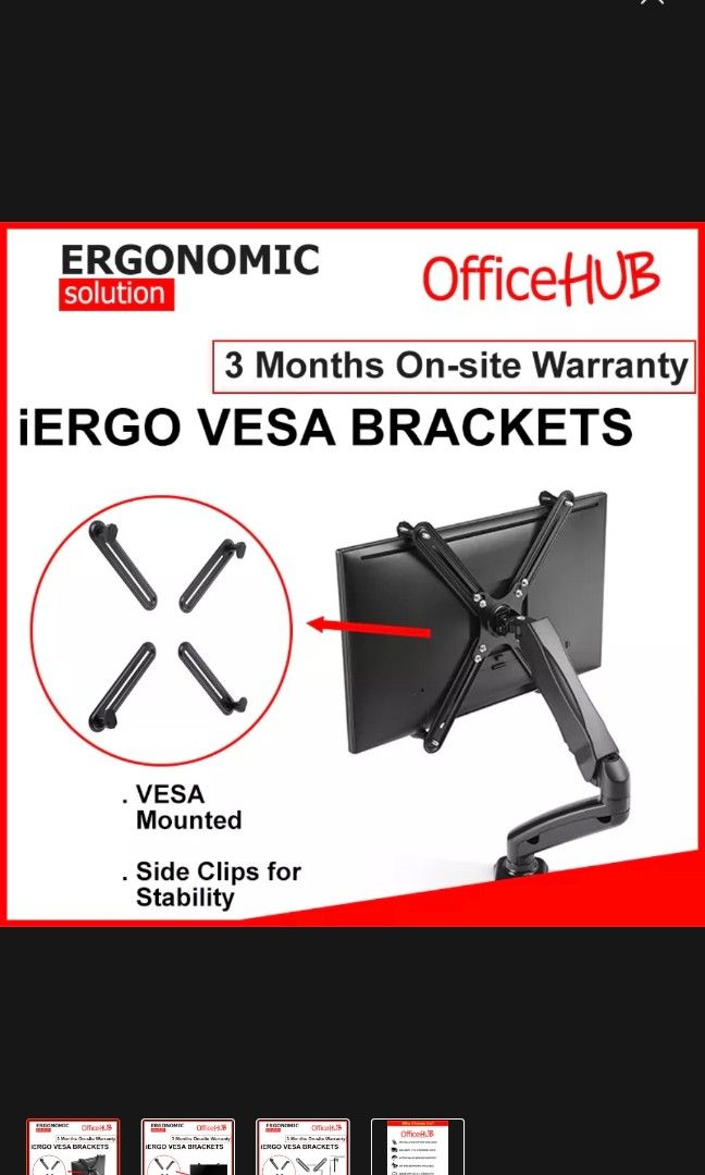 Vesa Monitor Brackets, Computers & Tech, Parts & Accessories, Other Accessories on Carousell