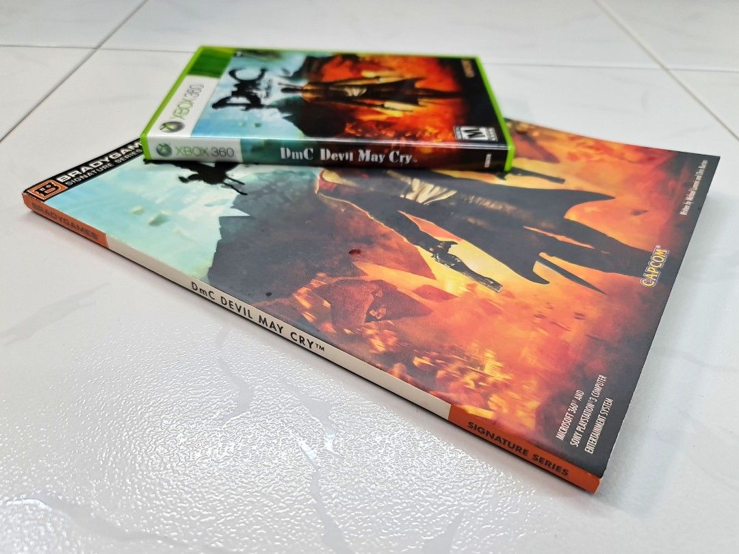 Video Game for Xbox 360 : DMC Devil May Cry c/w Bradygames Official ...