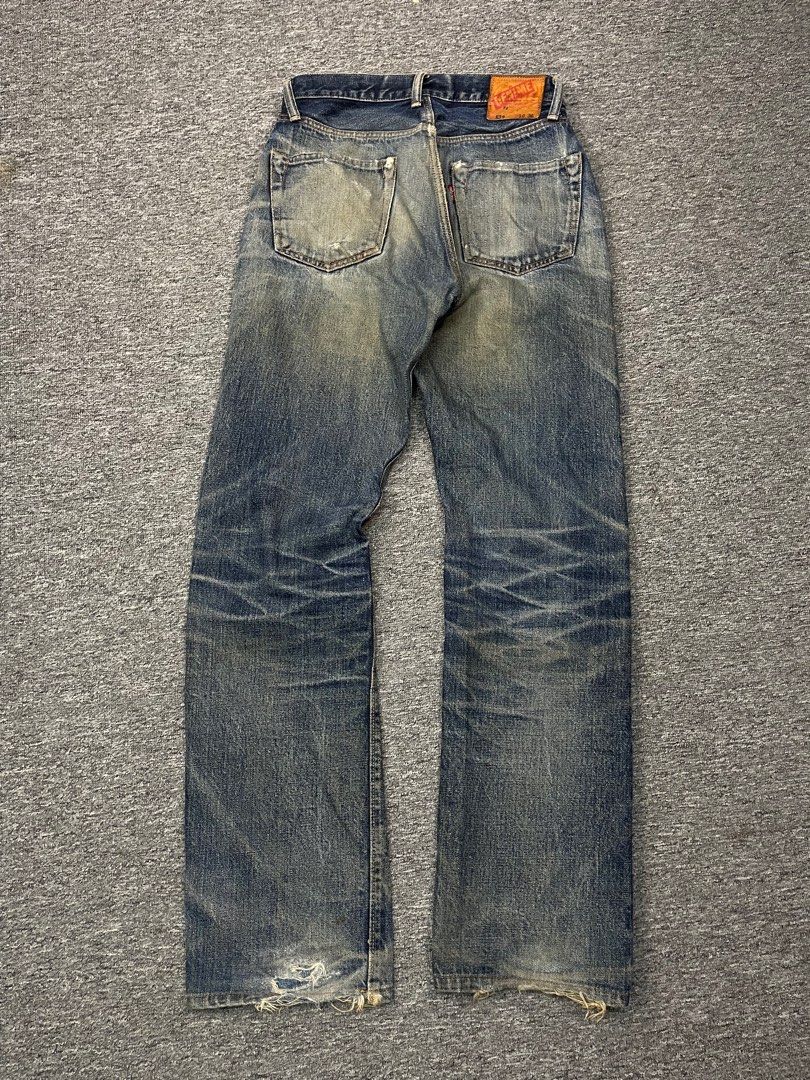 Vintage DENIME Japan Jeans Selvedge Denim Distressed, Men's Fashion ...