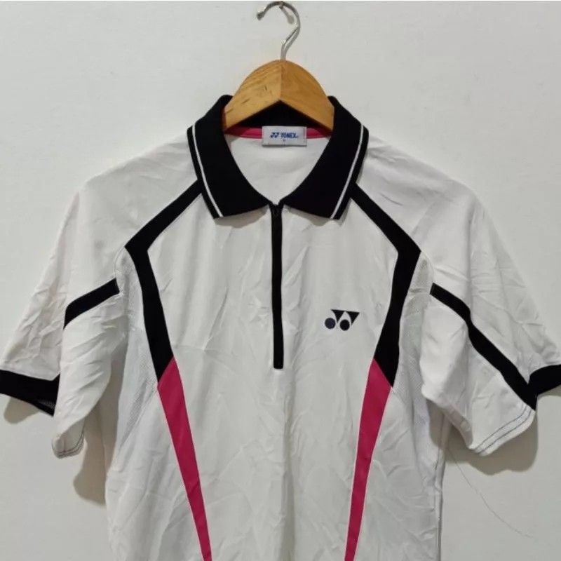 Vintage Yonex Badminton Jersey Made in Japan, Fesyen Pria, Pakaian ...