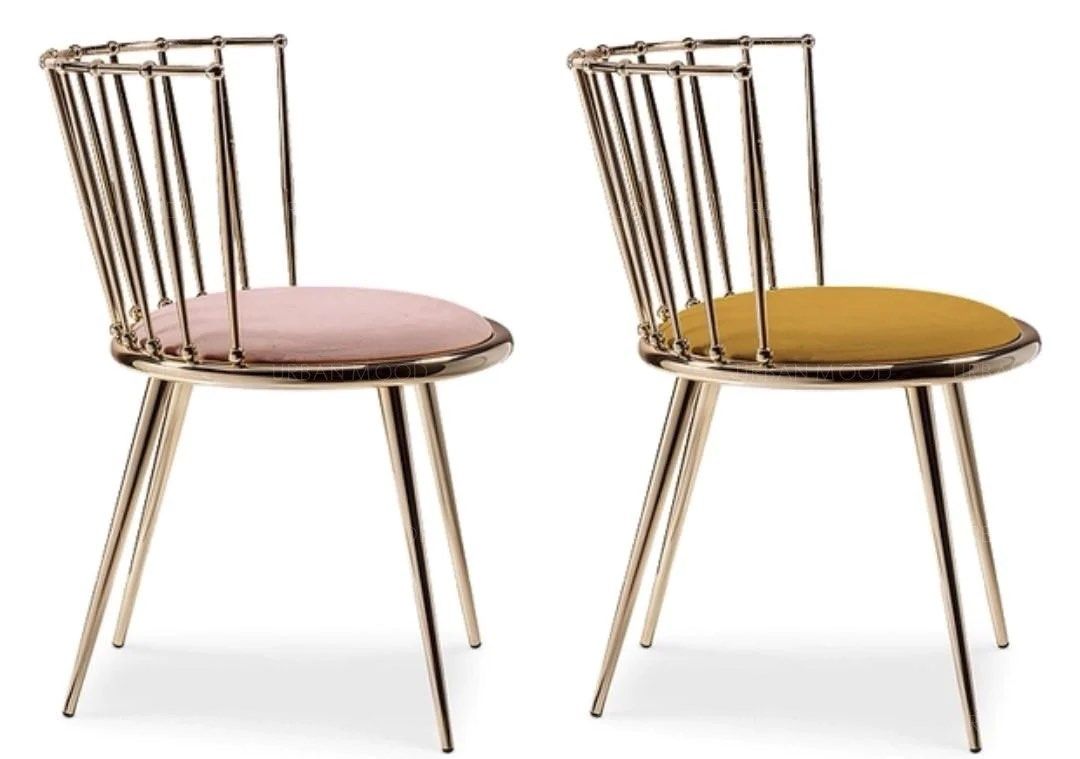 VIZE Gold Frame Dining Chair, Furniture & Home Living, Furniture ...
