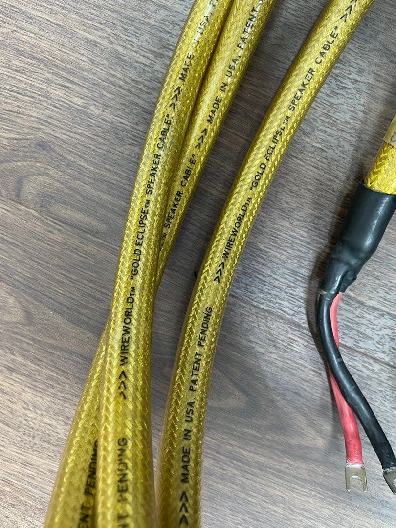Wireworld Golden Eclipse Speakers Cable, Audio, Soundbars, Speakers ...